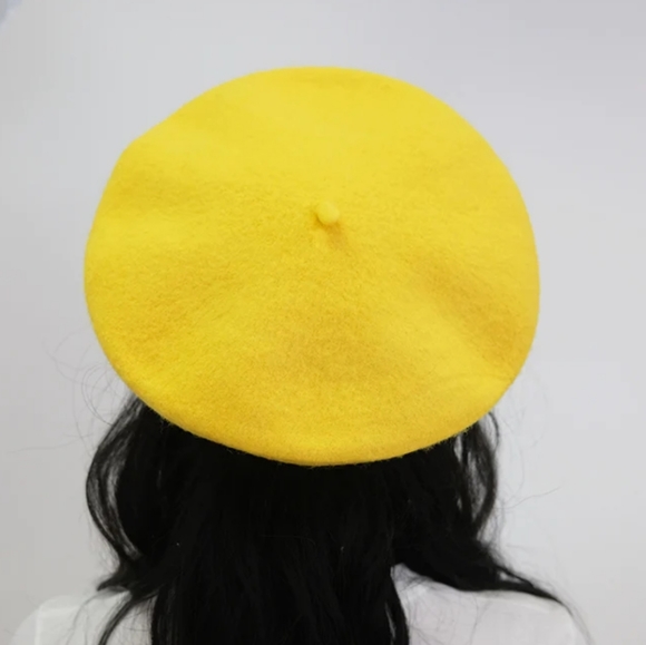 Accessories | 3 For 3 New Yellow Beret | Poshmark